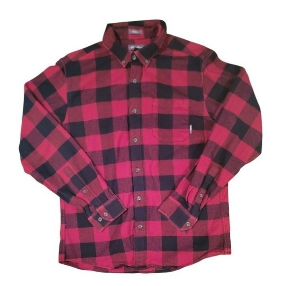 Eddie Bauer | Shirts | Eddie Bauer Mens Medium Red Black Buffalo Check ...